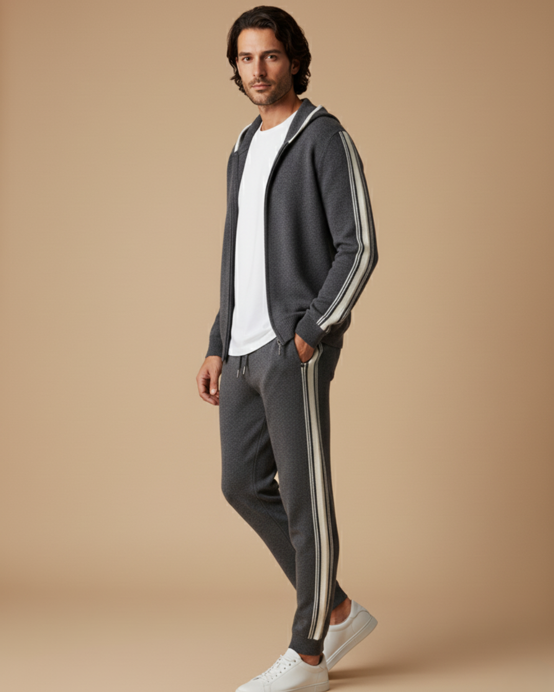 100% CASHMERE DAMIEN TRACKSUIT – Belle & Cooper